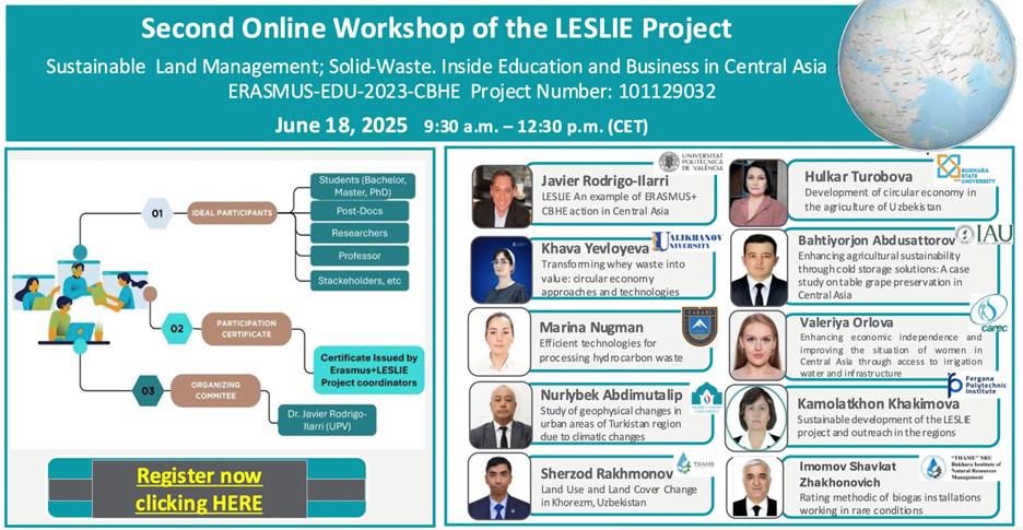 Второй онлайн-семинар проекта LESLIE – 18 июня 2025 года